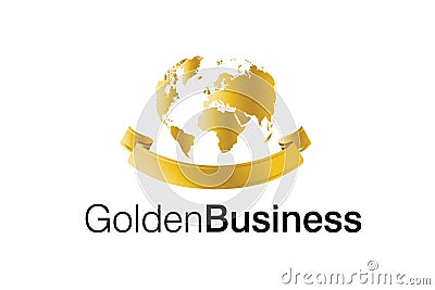 Golden Business Logo Royalty Free Stock Photos - Image: 4687108