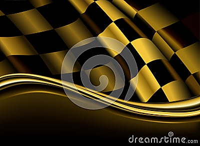Golden Checkered Backdrop Stock Images - Image: 20162884