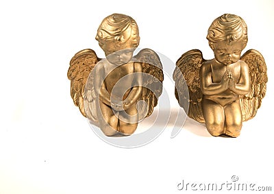 Golden Cherubs Stock Photo - Image: 72038102
