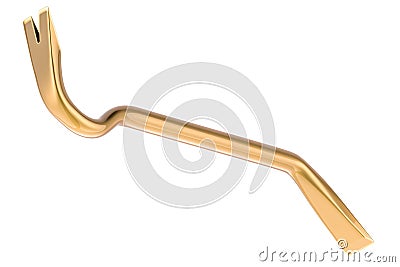 Golden Crowbar, 3D Rendering Royalty-Free Stock Photo | CartoonDealer ...