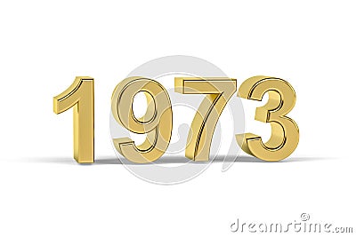 Golden 3d Number 1973 - Year 1973 Isolated On White Background Royalty ...