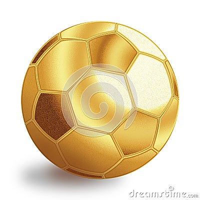 Golden Football Ball Stock Illustration | CartoonDealer.com #23600413