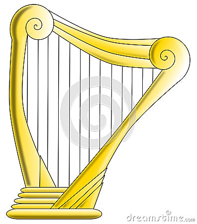 Golden Harp Stock Photos - Image: 31068733