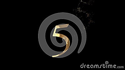 Golden Number 5 from Particles, Numbering, Five, Golden Numbers, Alpha ...