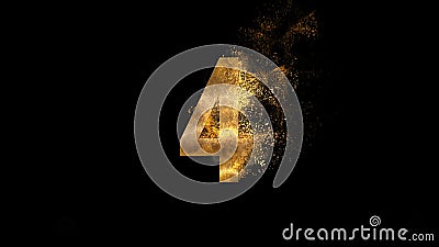 Golden Number 4 from Particles, Numbering, Four, Golden Numbers, Alpha ...
