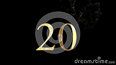 Golden Number 20 from Particles, Numbering, Twenty, Golden Numbers ...