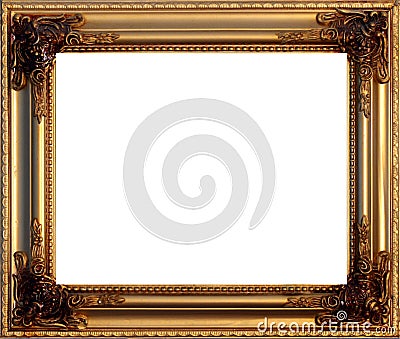 Golden Picture Frame Stock Photo | CartoonDealer.com #16169562