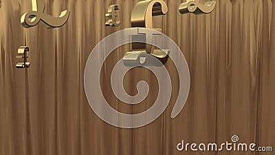 Golden Rain of Currency Symbols. Stock Video - Video of rain, looping ...