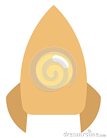 Golden Rocket, Icon Cartoon Vector | CartoonDealer.com #260377805