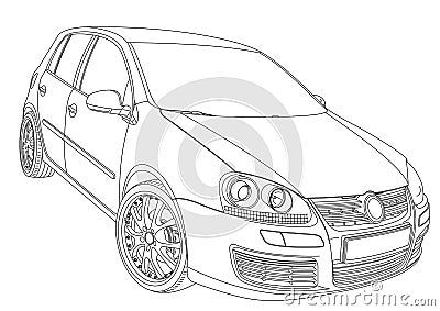 Golf 5 Di Volkswagen Fotografia Stock - Immagine: 10980210