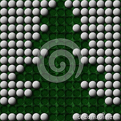 Golf ball christmas tree