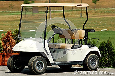 Golfauto Stockfoto - Bild: 1036140