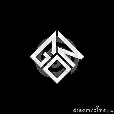 Gon Letter Logo Design On Black Background. Gon Creative Initials ...