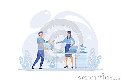 Interaction Of Experienced Workers With A Newcomer, First Day In Office ...