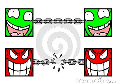 Good And Bad Symbols Vector Illustration | CartoonDealer.com #39081378