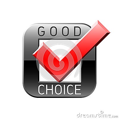 Good Choice Tick Stock Photography - Image: 8181972