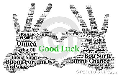 Good Luck Word Cloud In Different Languages Stock Illustration ...