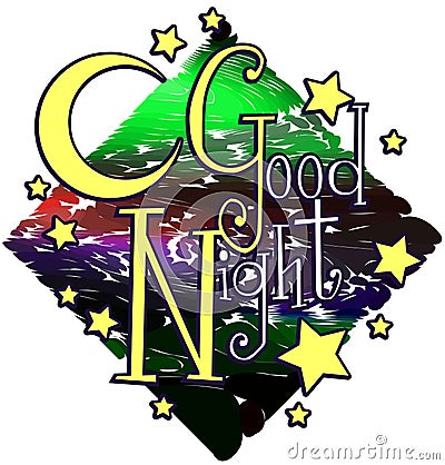 Good Night Stock Vector - Image: 50669678