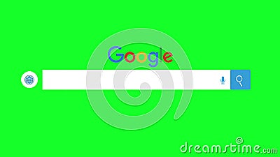 Google Search Bar on Green Screen Stock Video - Video of scroll, green ...