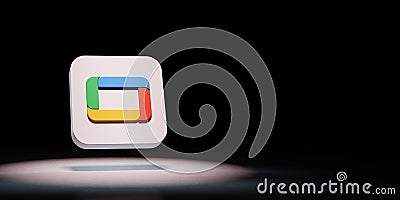 Google TV Logo Spotlighted On Black Background Editorial Photo ...
