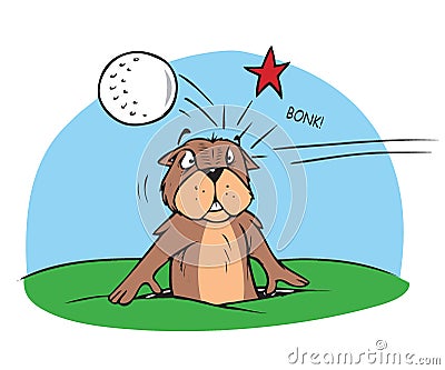 Gopher And Golfball Stock Photos - Image: 5839563