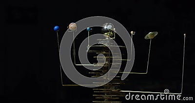 Gorgeous Mechanical Model of the Solar System with Planets and Moons ...