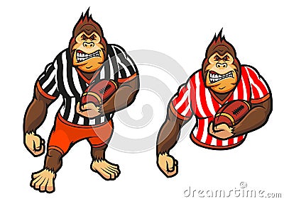 Angry monkey mascot stock vector. Illustration of character - 30673662
