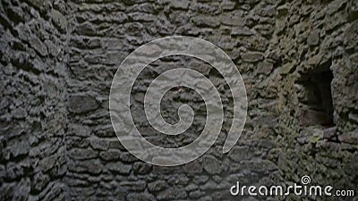 Gothic Castle Tower Dungeon Cell with Stone Walls Stock Video - Video ...