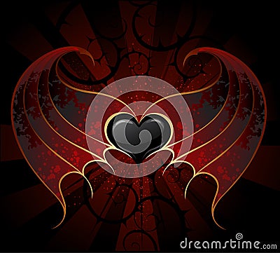 Gothic Vampire Heart Stock Photo - Image: 15955460
