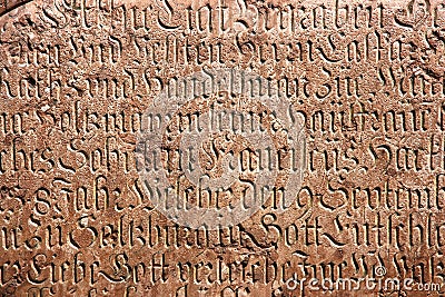 Gothic Writing Royalty Free Stock Photography - Image: 6814417