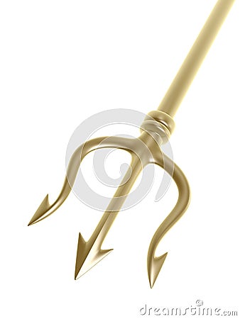 Gouden Drietand Royalty-vrije Stock Fotografie - Afbeelding: 13694057