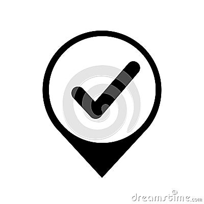 GPS Mark, End Of Journey, Destination Reached - Vector | CartoonDealer ...