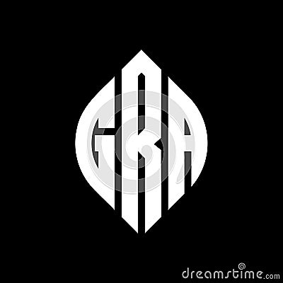 GRA Circle Letter Logo Design With Circle And Ellipse Shape. GRA ...