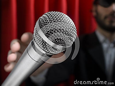 Grab The Mic Stock Photos - Image: 6876713