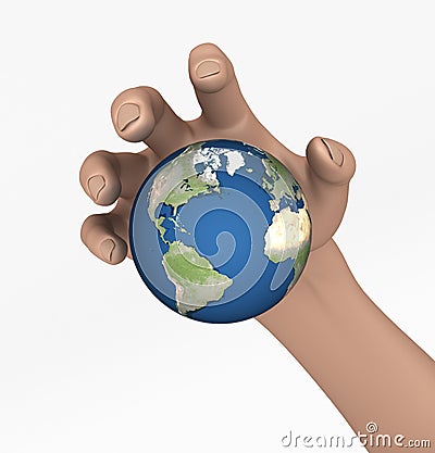 Grabbing The Earth Stock Photography - Image: 12621702