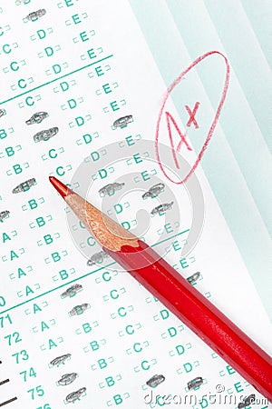 Graded Test Form Stock Image - Image: 24535991
