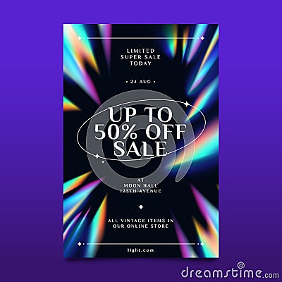 Gradient Refraction Of Light Poster Template Royalty-Free Stock Photo ...