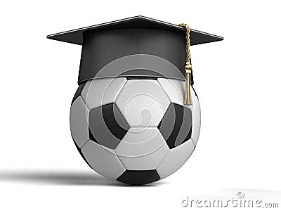 Graduation Cap And Soccer Ball Stock Photography | CartoonDealer.com ...