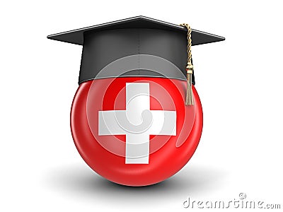 Graduation Cap And Swiss Flag Stock Photo | CartoonDealer.com #86237028