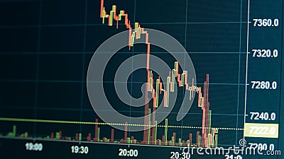 Graf Av Internet Som Handlar Crypto Valuta Arkivfilmer - Video av ...