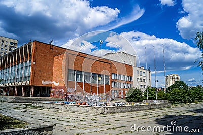 Graffiti At The Old Soviet House Of Culture Stock Image | CartoonDealer ...