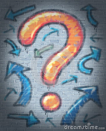 Graffiti Question Mark Royalty-Free Stock Photography | CartoonDealer ...