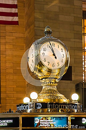 Grand Central Station Clock New York City Editorial Photo - Image: 25313251