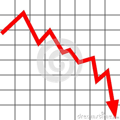 Graph Decline Cartoon Vector | CartoonDealer.com #67743027