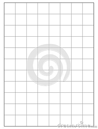 Graph Paper 1 Inch Squares Printable Template A4 Notebook Format. Graph ...