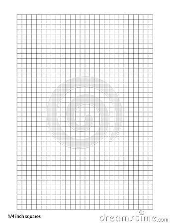 Graph Paper Quarter Inch Squares Printable Template A4 Notebook Format ...