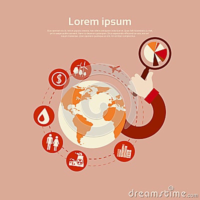 Graph Set Environment Diagram Infographic Icon Business Chart Cartoon ...