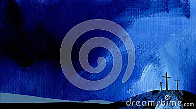 Graphic Abstract Background Calvary Cross Blue Stock Illustration ...