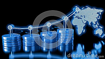Global Economic Growth Visualization Stock Photo | CartoonDealer.com ...