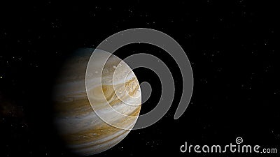 Animation of Planet Jupiter and Moons in Their Orbit Around Solar ...